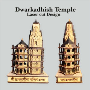 Dwarkadhish Temple Laser Cutting Vector File (6 Inch) DXF CDR