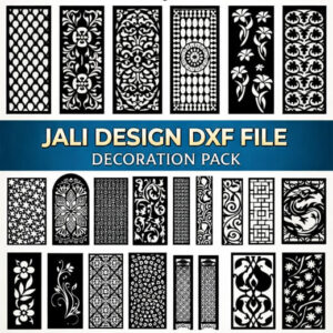 150+ Jali Design Bundle File for Laser Cutting DXF & CDR Files