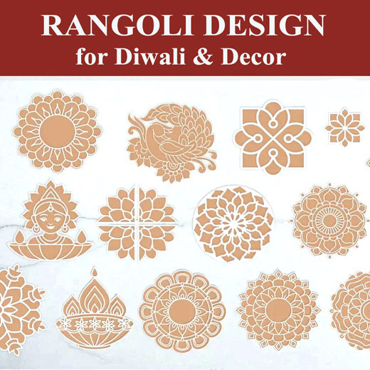 Rangoli Laser Cutting Bundle – CDR & DXF File for Diwali & Decor